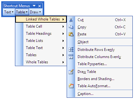 Customizing Menus